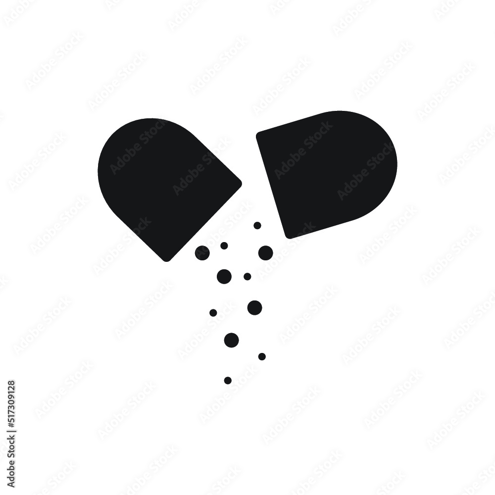 Opioid symbol. Linear style sign for mobile concept and web design ...