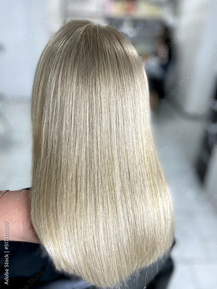 beautiful hair. dyed hair in a beauty salon. hair. dyed hair. hair ...