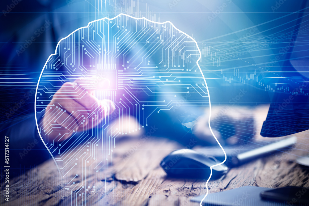 Machine Learning AI. Marketing Plan Analysis Stock Photo | Adobe Stock