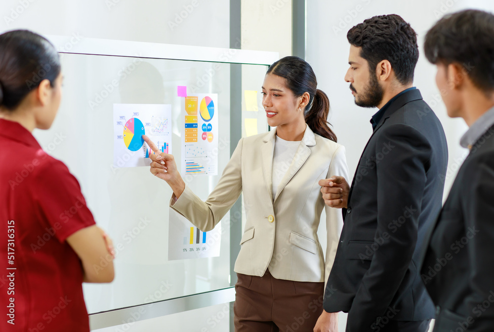 Asian young beautiful professional successful businesswoman standing ...