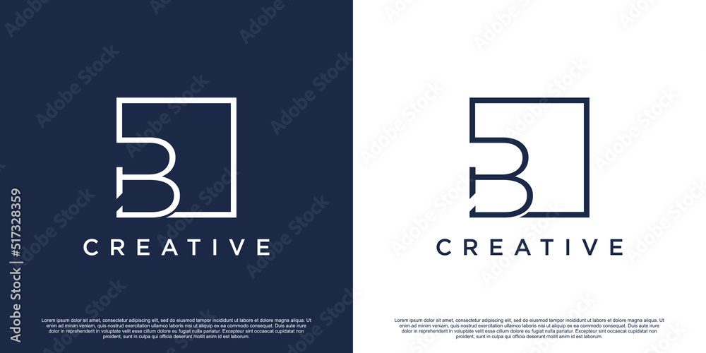 Initial letter b logo design Premium Vector Stock Vector | Adobe Stock