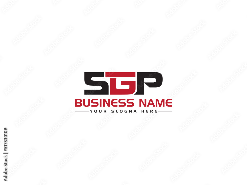 Monogram SGP Logo Icon, Colorful SG s g p Logo Letter Vector Image With ...
