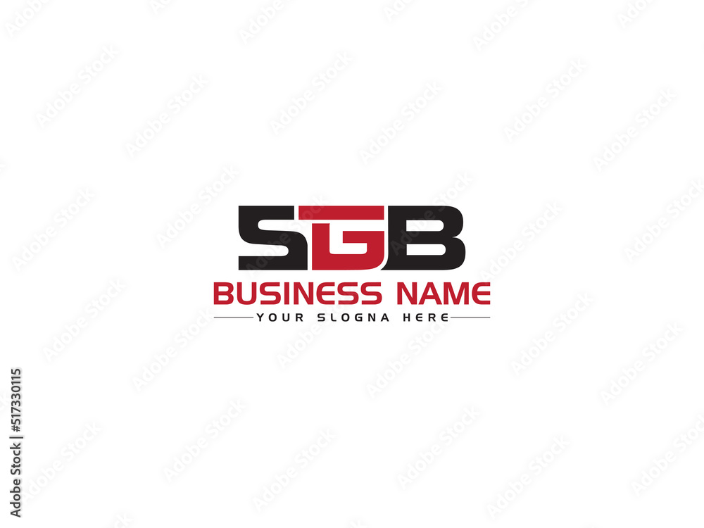 Monogram SGB Logo Icon, Colorful SG s g b Logo Letter Vector Image With ...