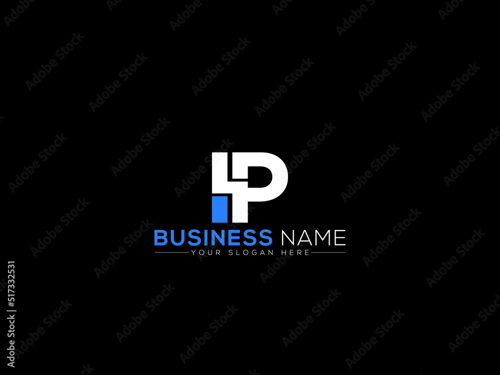 Modern IP Logo Letter Vector, Creative Ip pi Logo Icon Vector Art With ...