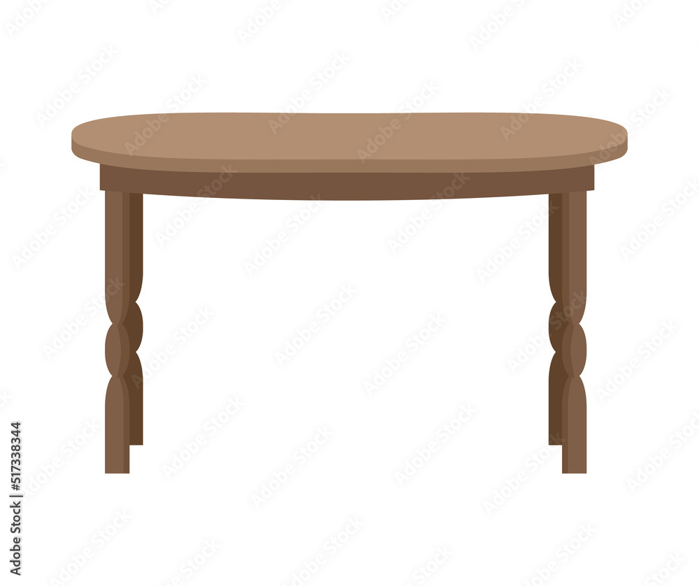 Empty wooden table or desktop. Clean small element of of home interior ...
