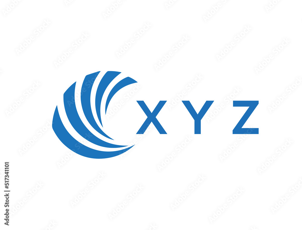 XYZ Flat accounting logo design on white background. XYZ creative ...