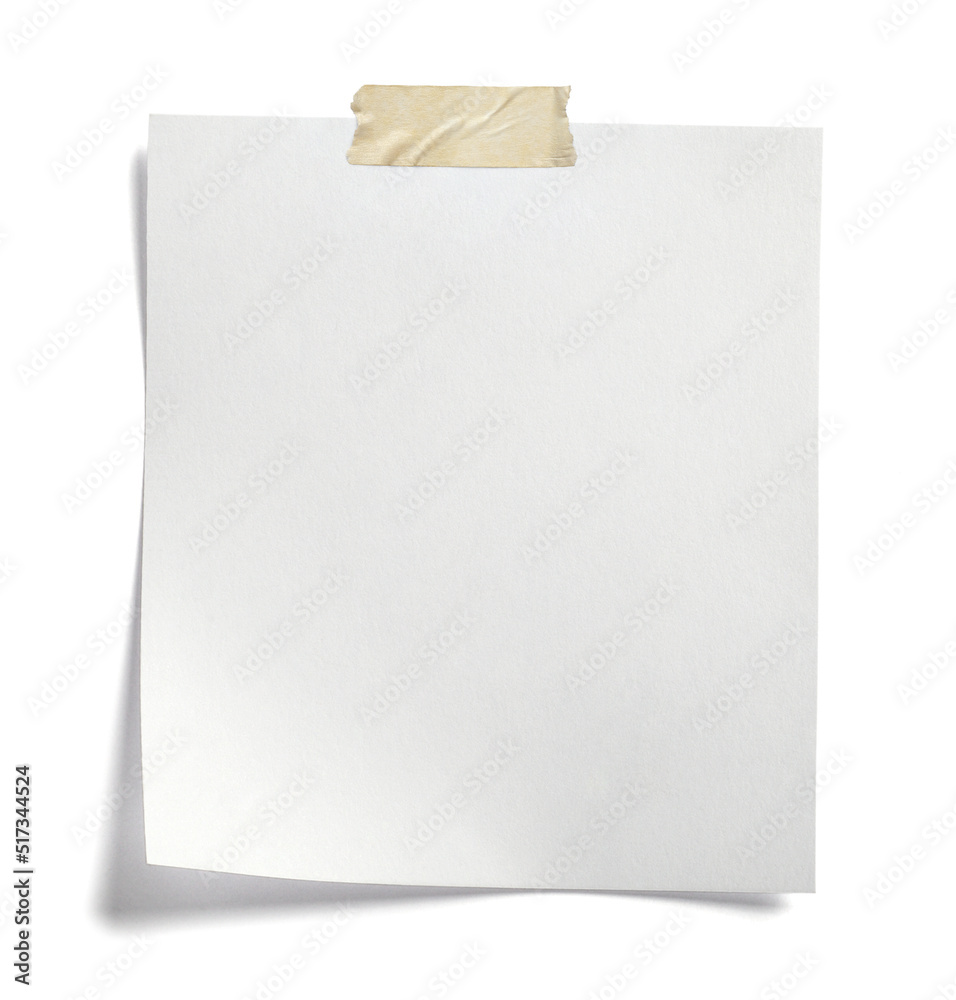 paper message note reminder blank background office business white ...
