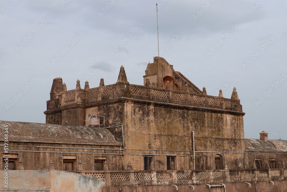 Side view of the fort built by the Dutch at Tharangambadi. Stock Photo ...