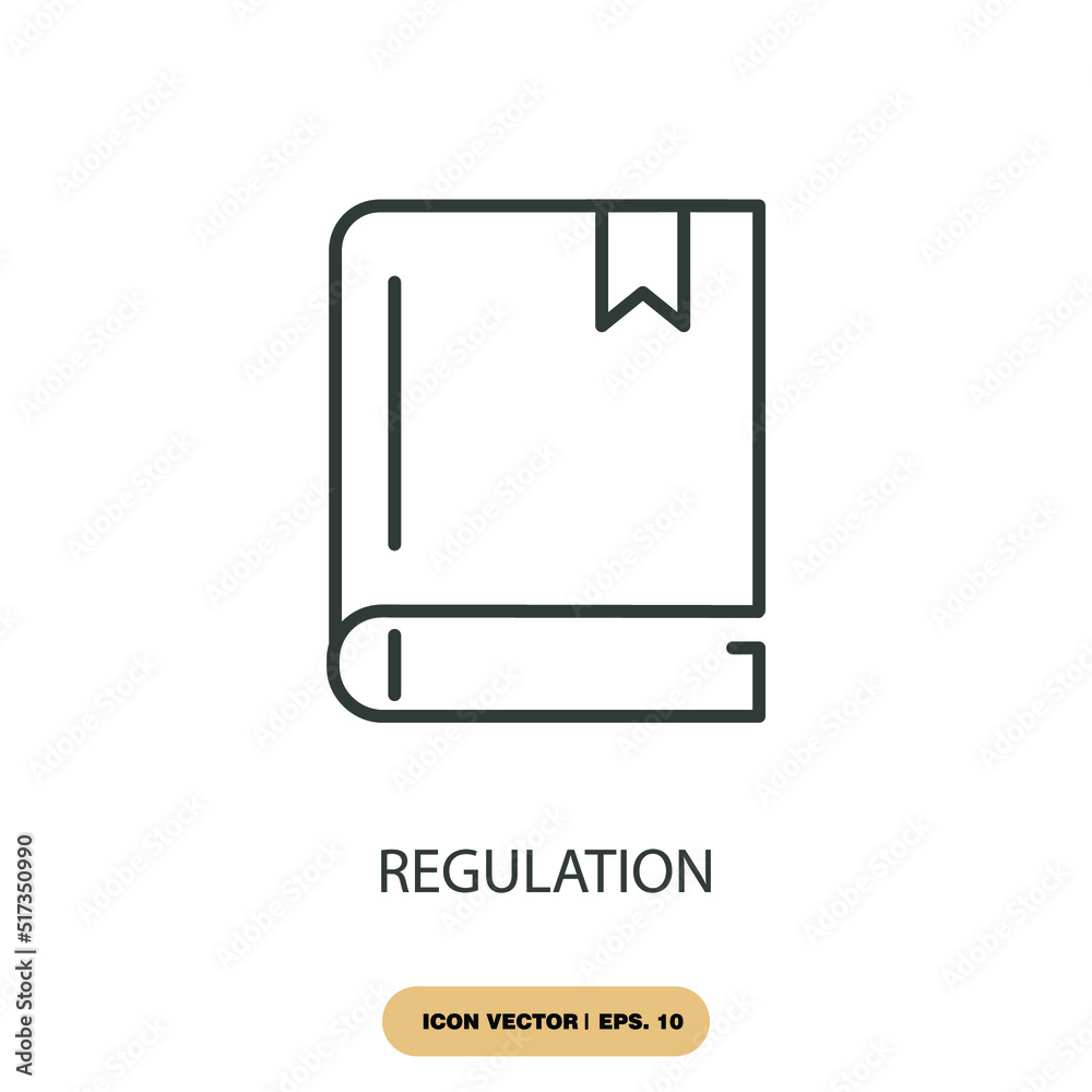 regulation icons symbol vector elements for infographic web Stock ...