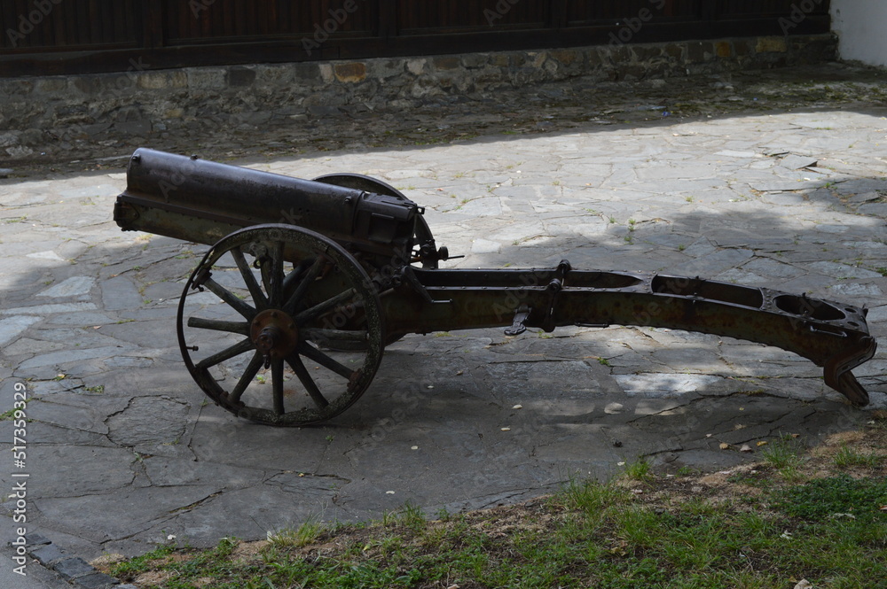 Austro-Hungarian weapons from the First World War, mountain gun of 75 ...