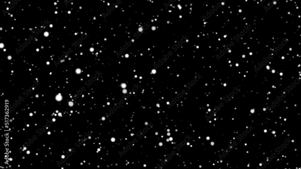 Snow falling down slowly 4K animation on Green screen. Christmas ...