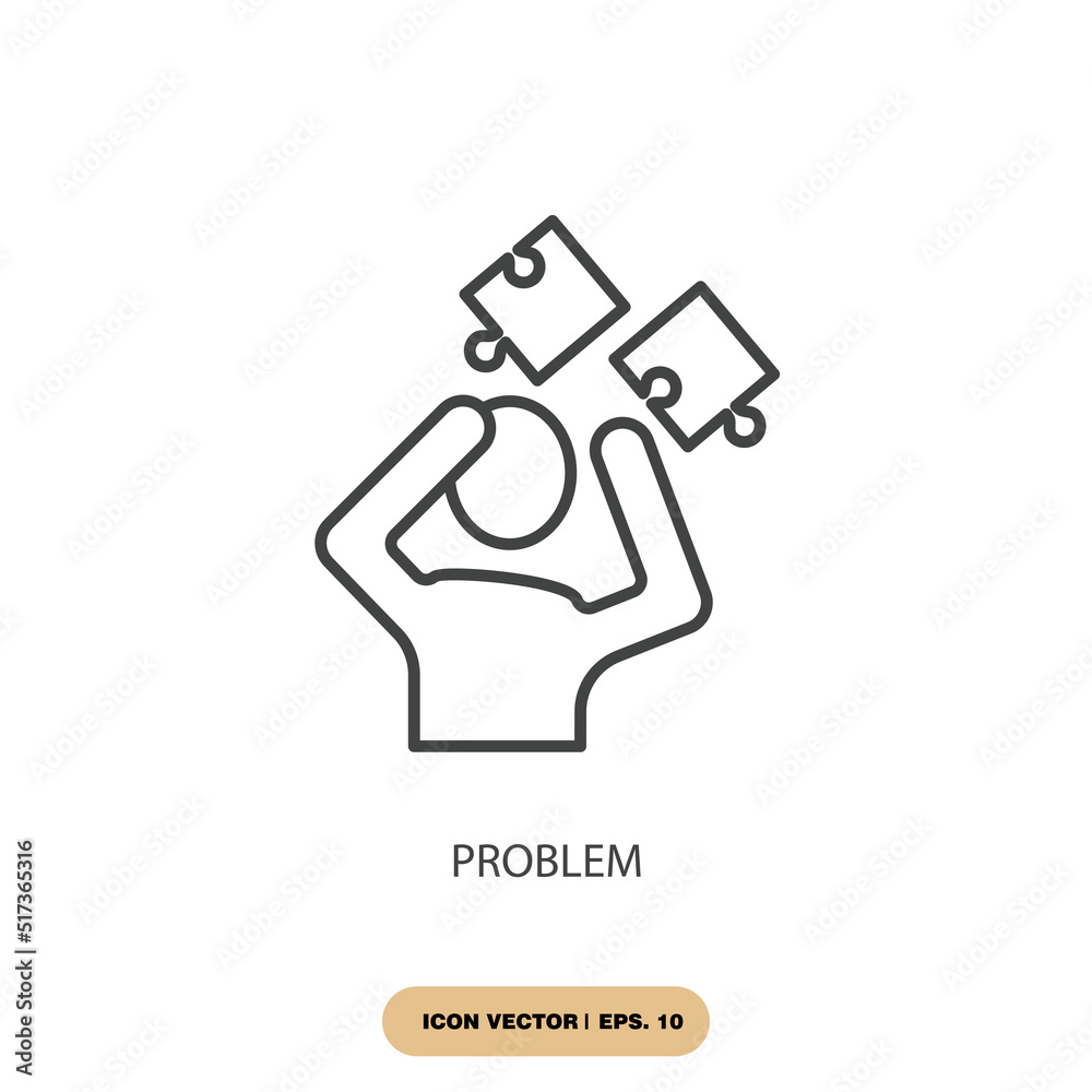 problem icons symbol vector elements for infographic web Stock Vector ...