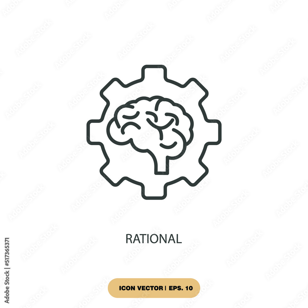 rational icons symbol vector elements for infographic web Stock Vector ...