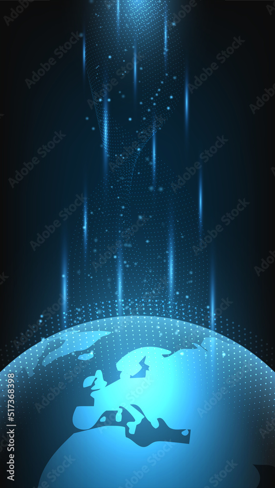 Hi-tech digital technology futuristic circuit digital. Abstract ...