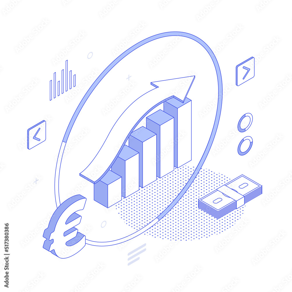 Money, scales, balance, chart, graph, diagram, presentation ...