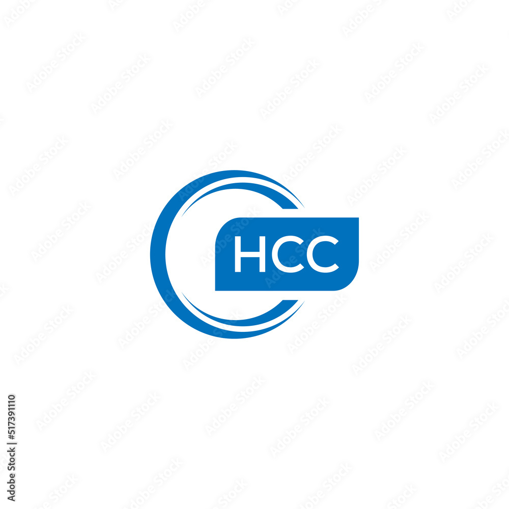 HCC letter design for logo and icon.HCC typography for technology ...