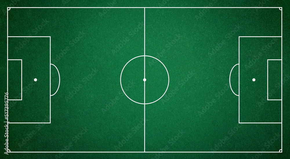 Background of football field. Soccer field illustration, top view ...