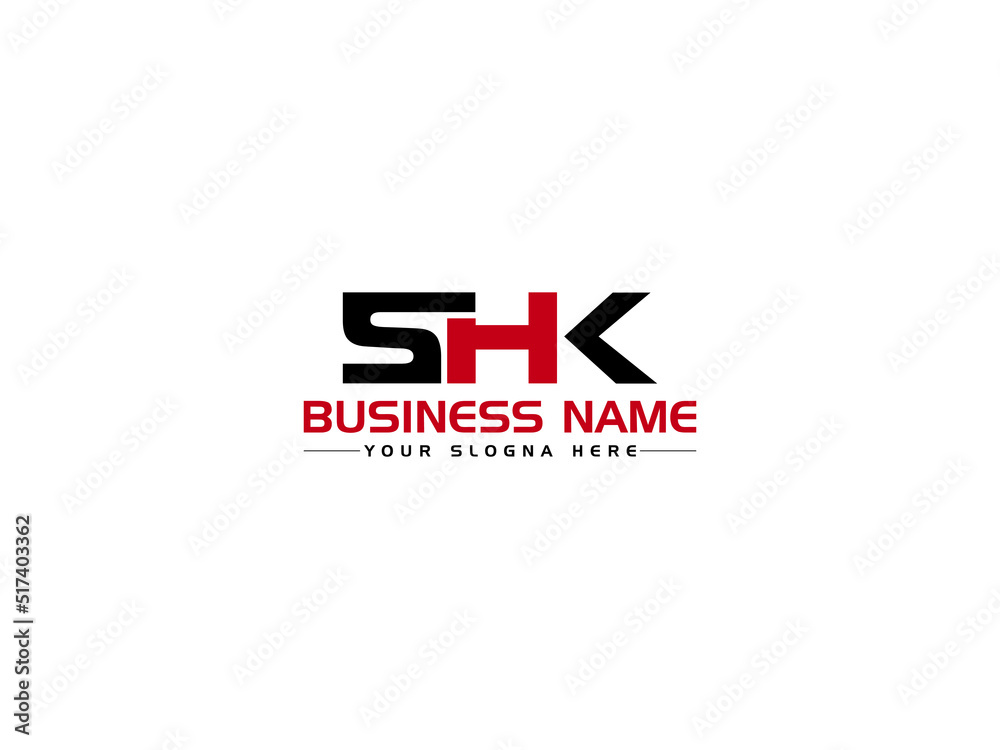 Abstract SHK Logo Icon Design, Colorful SH s h k Logo Icon Vector With ...