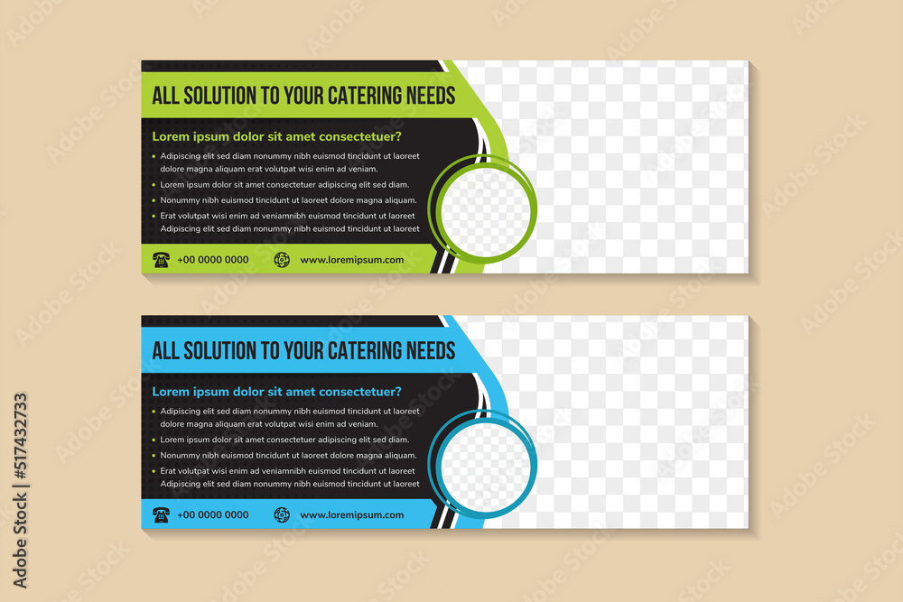 flyer template design with headline is all solutions to your catering ...