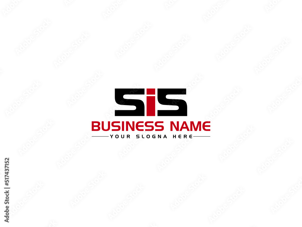 Minimalist SIS Logo Letter Design, Colorful SI s i s Logo Icon Vector ...