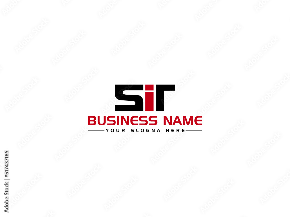 Minimalist SIT Logo Letter Design, Colorful SI s i t Logo Icon Vector ...