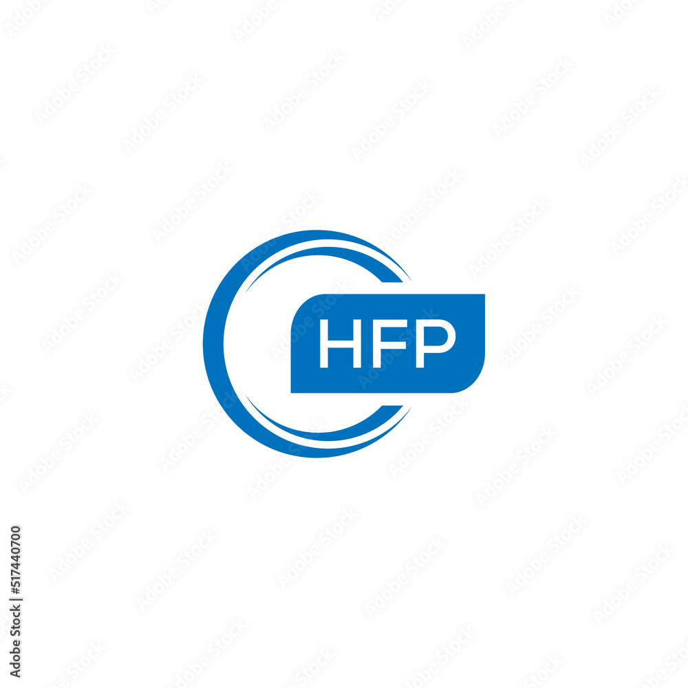 HFP letter design for logo and icon.HFP typography for technology ...