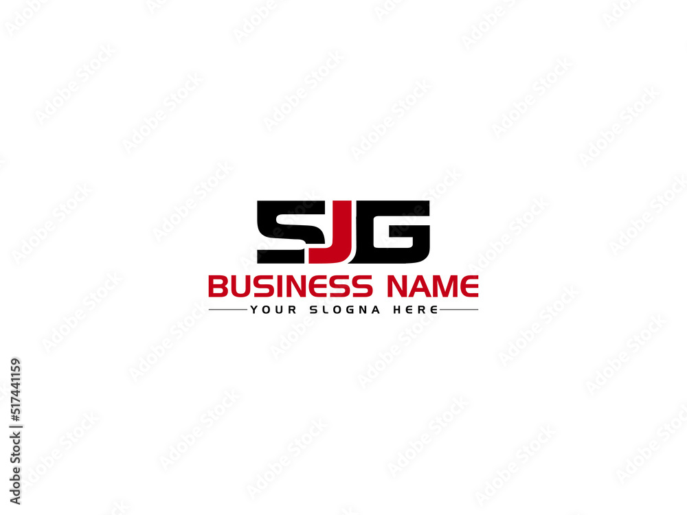 Colorful SJG Logo Icon, Letter SJ s j g Logo Image Vector Art With ...