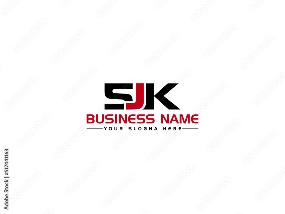 Colorful SJK Logo Icon, Letter SJ s j k Logo Image Vector Art With ...