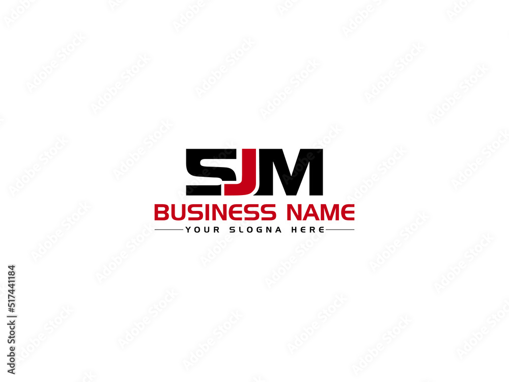 Colorful SJM Logo Icon, Letter SJ s j m Logo Image Vector Art With ...