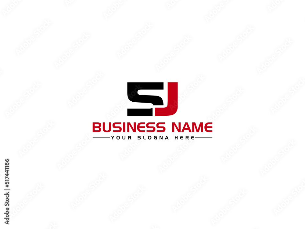 Colorful SJ Logo Icon, Letter SJ s j Logo Image Vector Art With ...