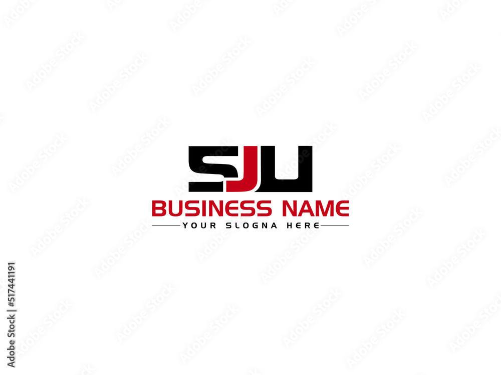 Colorful SJU Logo Icon, Letter SJ s j u Logo Image Vector Art With ...