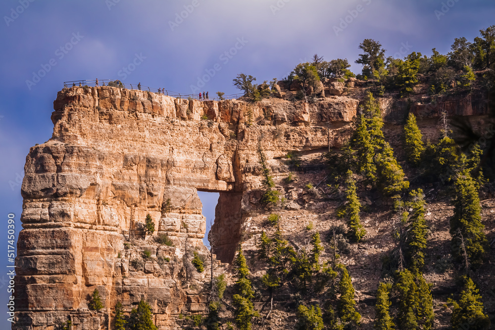Beautiful rock formation in Grand Canyon National Park with natural ...