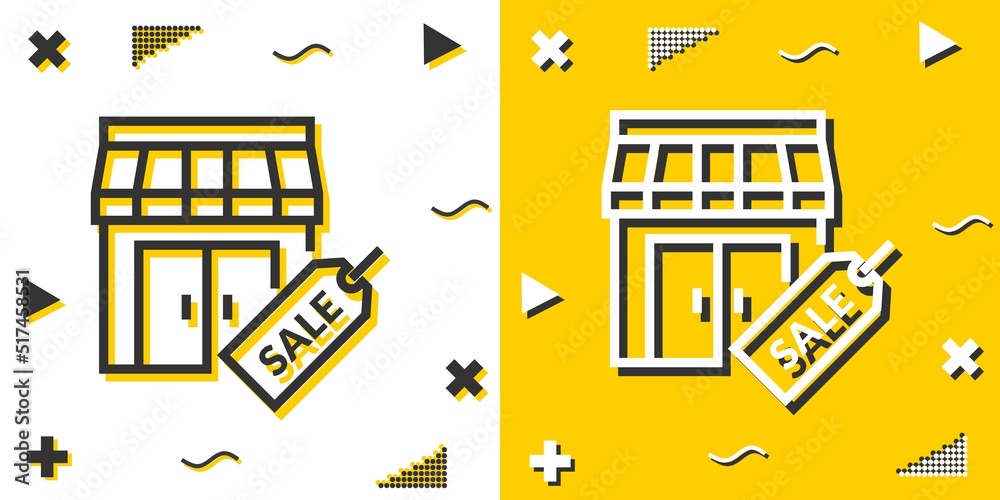 stores line icon. Simple outline style.stores linear sign. Vector ...