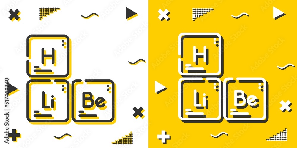 periodic table line icon. Simple outline style.periodic table linear ...