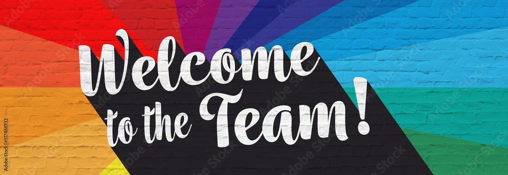 Welcome to the team Stock Illustration | Adobe Stock