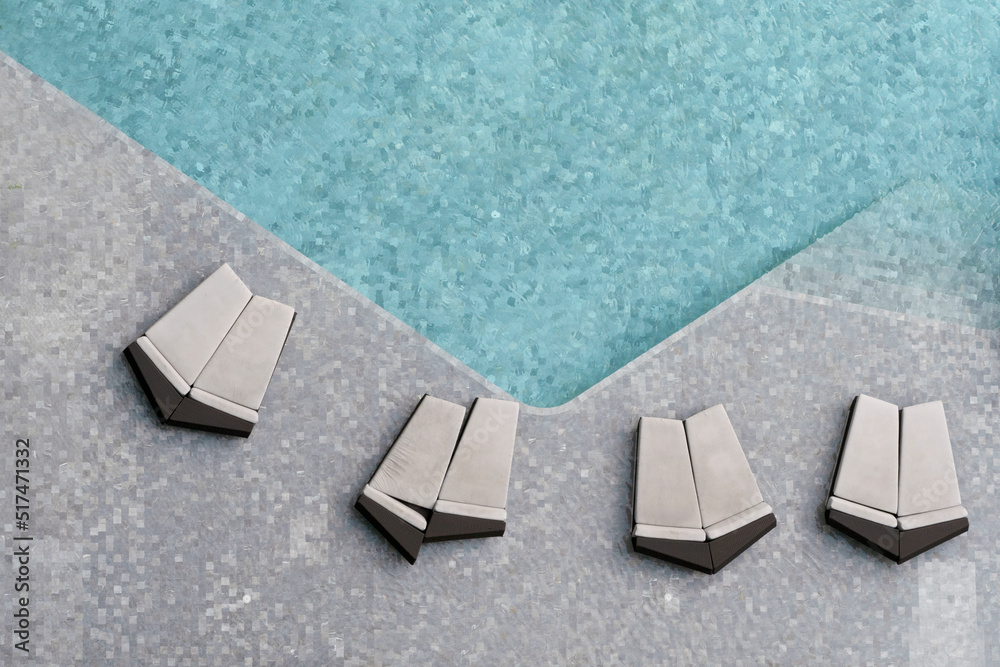Top view Swimming Pool for Nature Background. Stock Photo | Adobe Stock