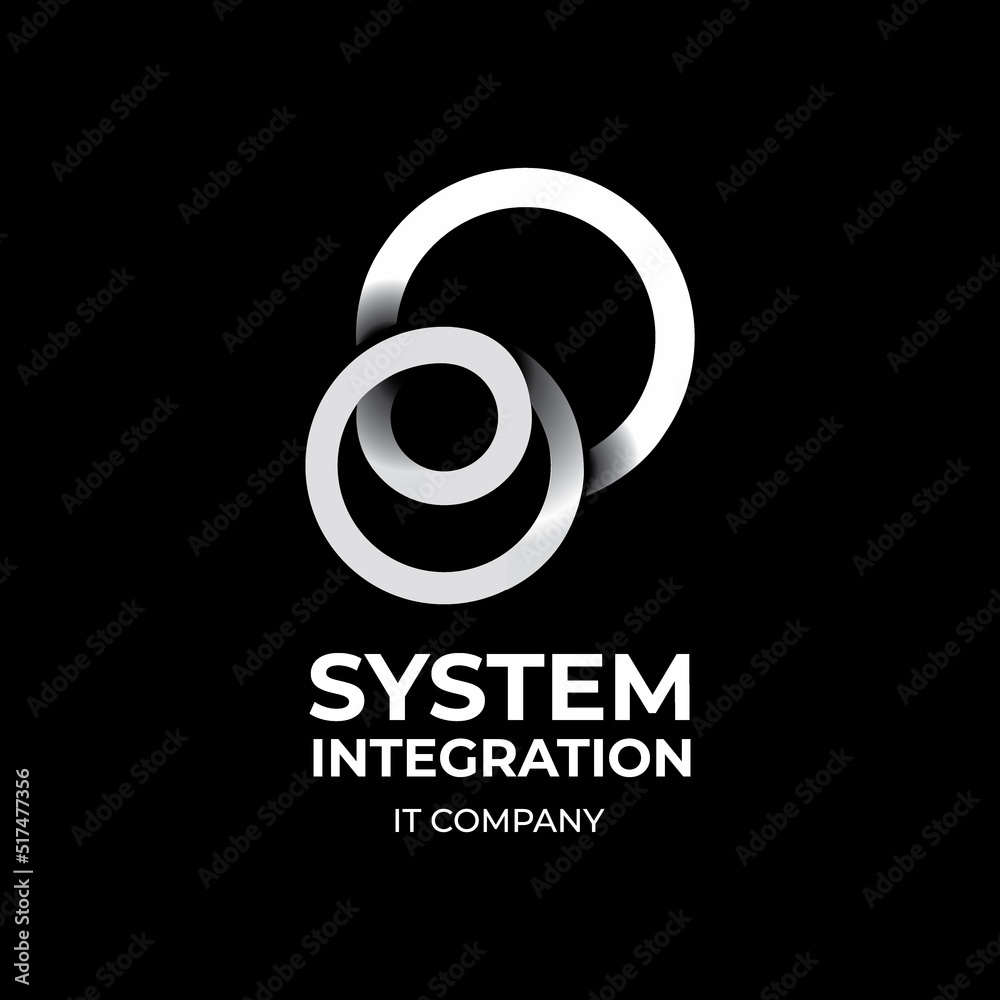 Vector logo of a system integration company Stock Vector | Adobe Stock