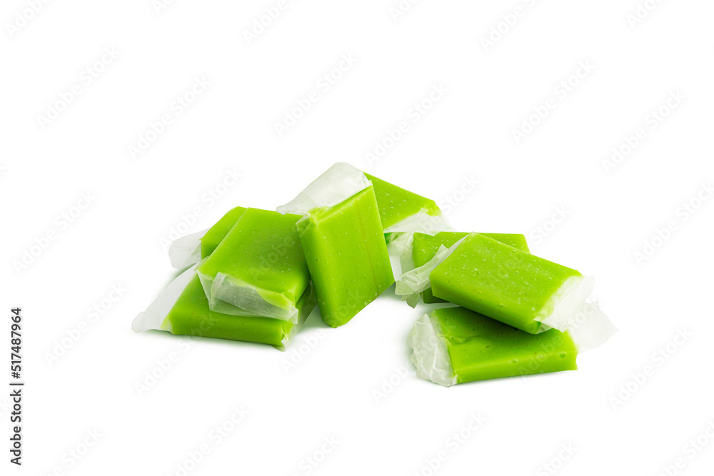 Vietnam coconut candy (or Keo Dua) isolated on white background Stock ...