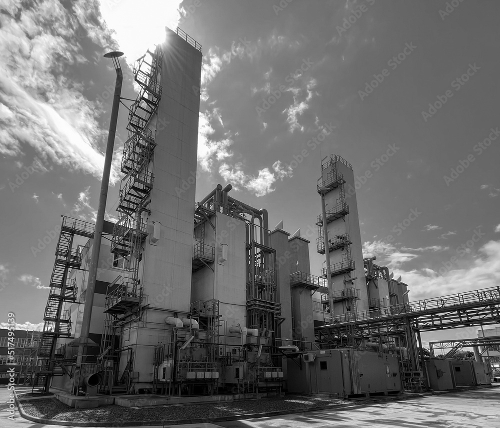 Production of oxygen and nitrogen from the air. Appearance of the ...