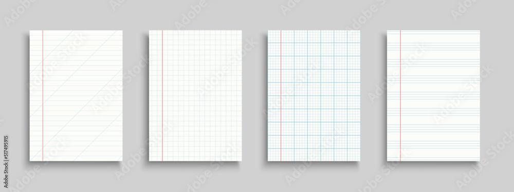 Set of paper sheet covers, templates, backgrounds, placards, brochures ...