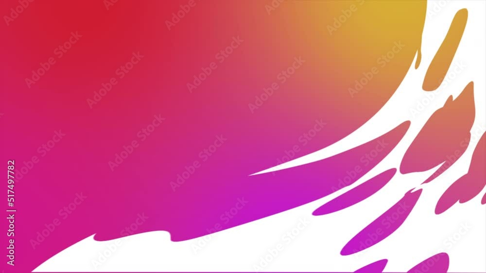 White cartoon splash liquid animated. Abstract gradient background ...