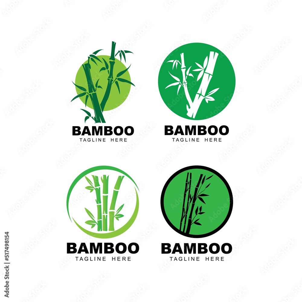Bamboo logo vector icon Stock Vector | Adobe Stock