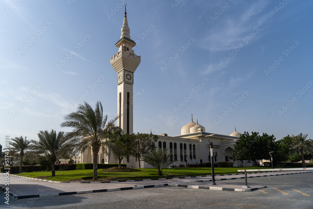 Al Wakra Grand Mosque in Doha, Qatar, Middle East. Stock Photo | Adobe ...