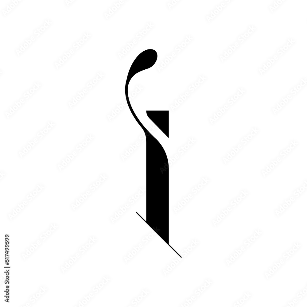Initial I logo design vector Template. Abstract Letter I logo design ...