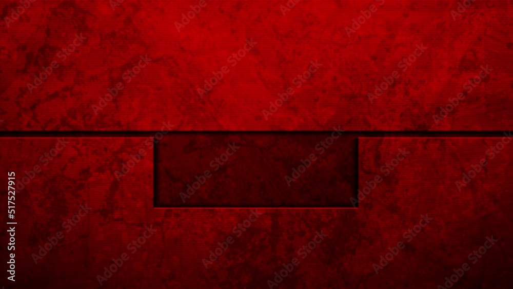 Bright red technology abstract background with ancient grunge texture ...