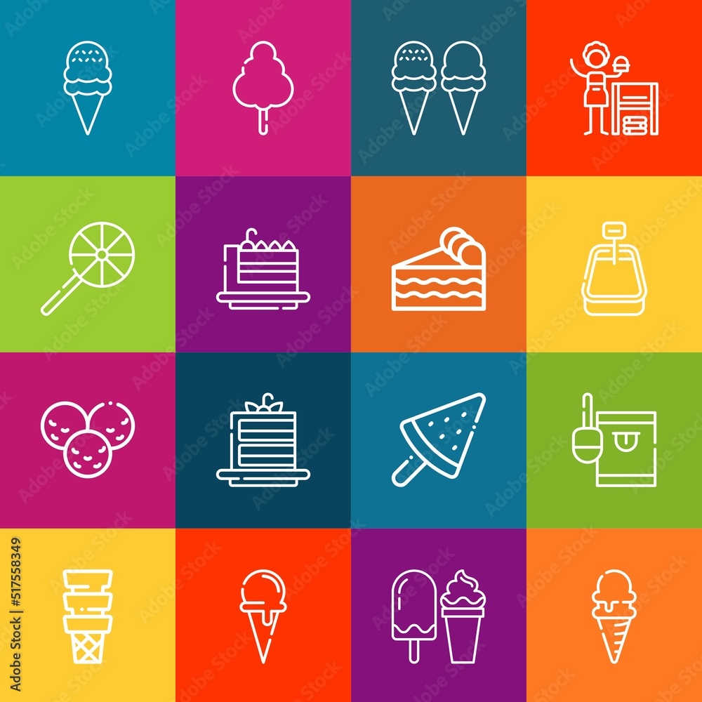 Modern Thin Line Icons Set Of Yummy Elements Premium Quality Outline Symbol Collection Simple