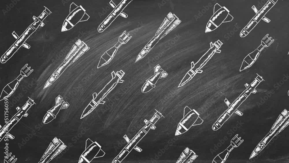 Vidéo Stock Set of different types of cruise missiles and bombs | Adobe ...