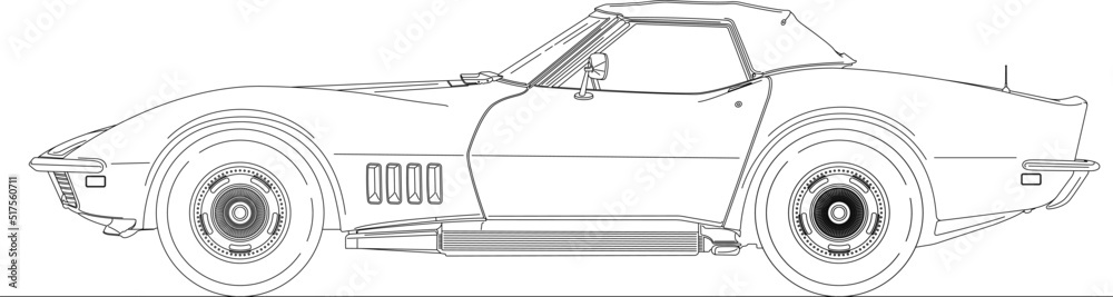How To Draw A Corvette