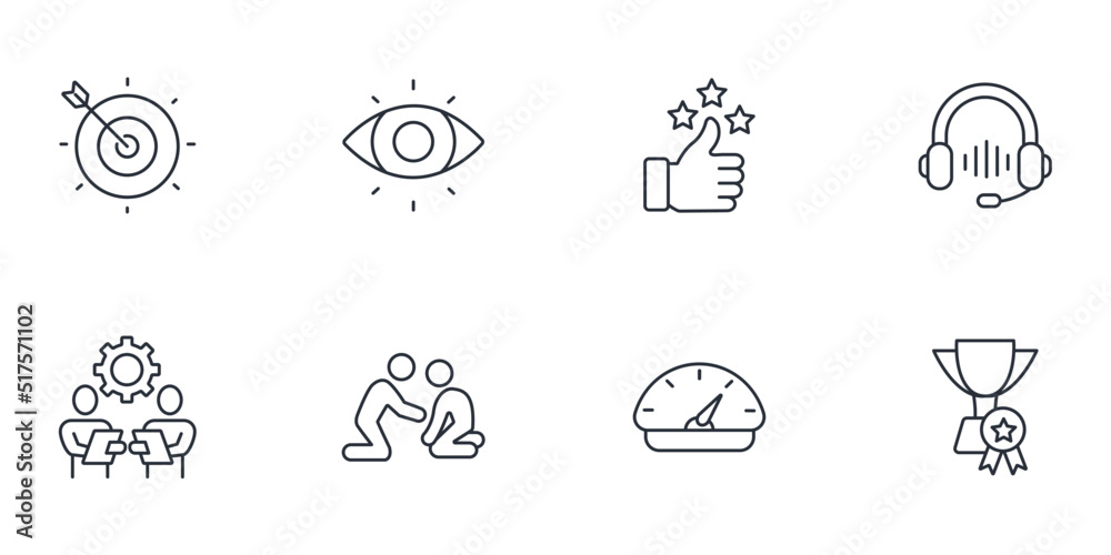 motivation icons set . motivation pack symbol vector elements for ...