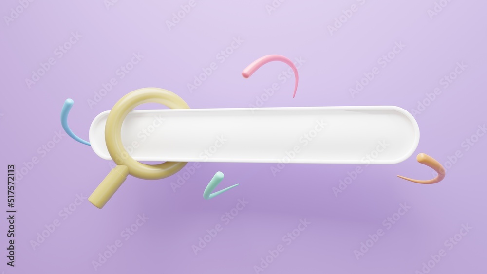 SEO searching, Minimal blank search bar on pastel purple background ...